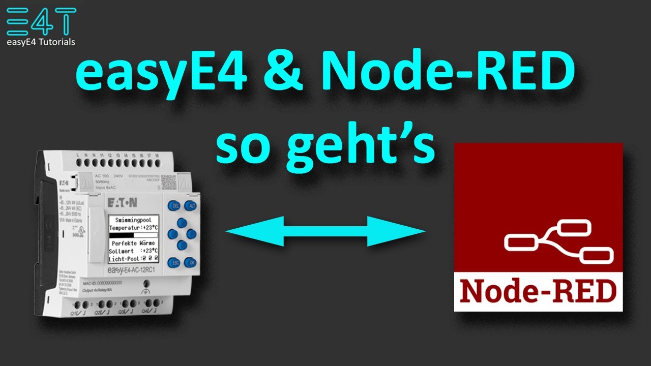 Kleinsteuerung easyE4 - Steuerung und Visualisierung mit Node-RED. - YouTube