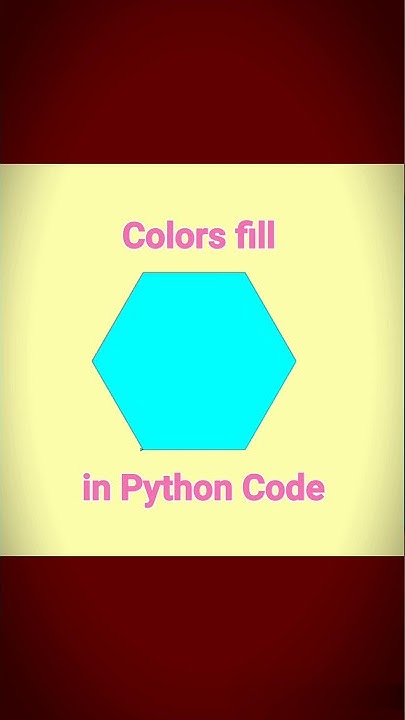 Colors fill in Python Code l turtle graphics design l #shorts #python #programming - YouTube