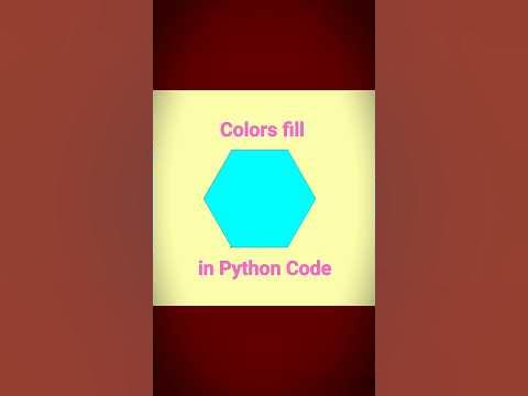 Colors fill in Python Code l turtle graphics design l #shorts #python #programming - YouTube
