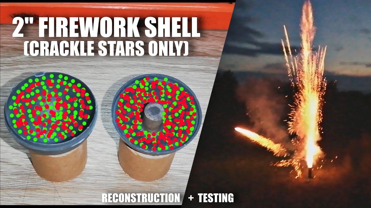 "I could have done it better" - 2" Fully Crackle Firework Shell! - YouTube