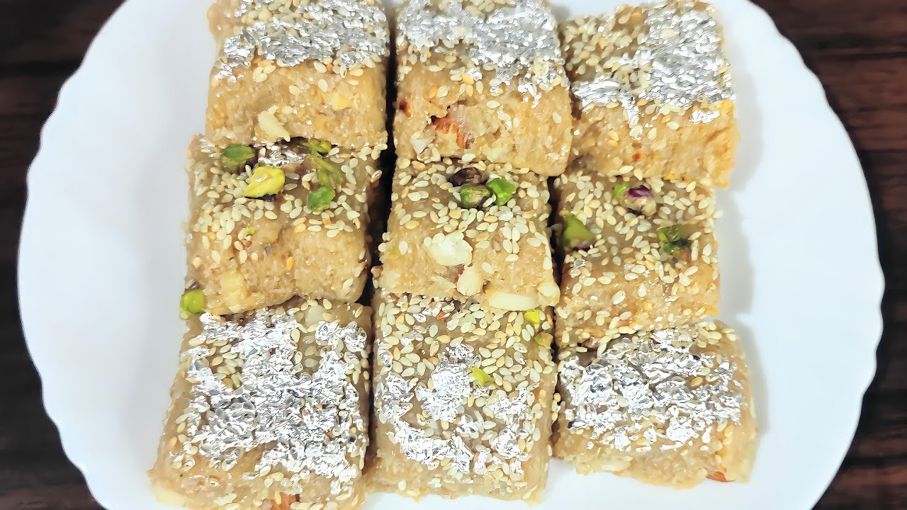 Til Mawa Barfi recipe। Makar Sankranti special barfi mithaai। Til barfi ...