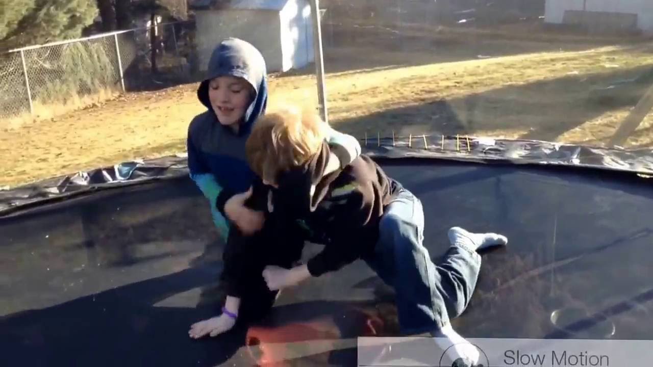 Epic Trampoline Fight - YouTube