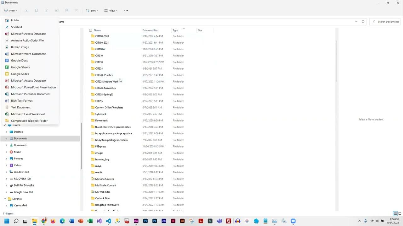 creating folders - YouTube