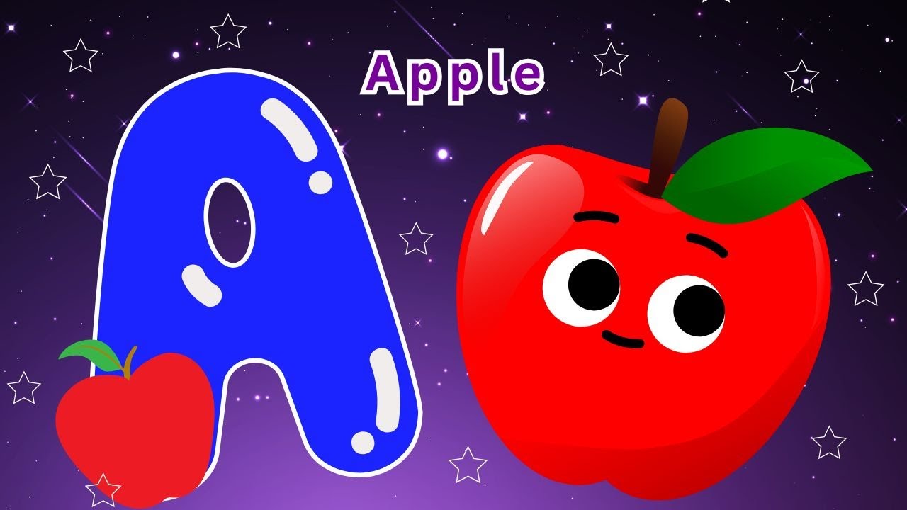 Phonics Song with Words - A For Apple - ABC Alphabet Songs with Sounds ...