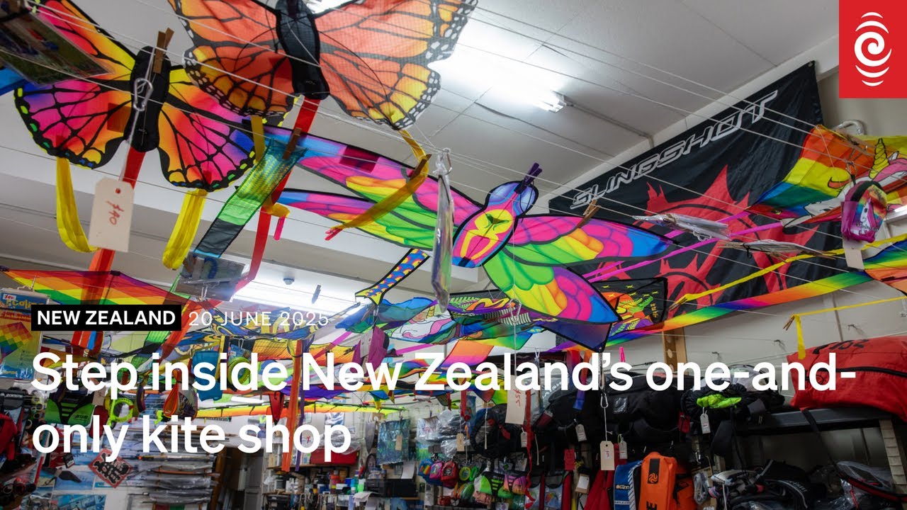 Step inside New Zealand’s one-and-only kite shop | RNZ - YouTube