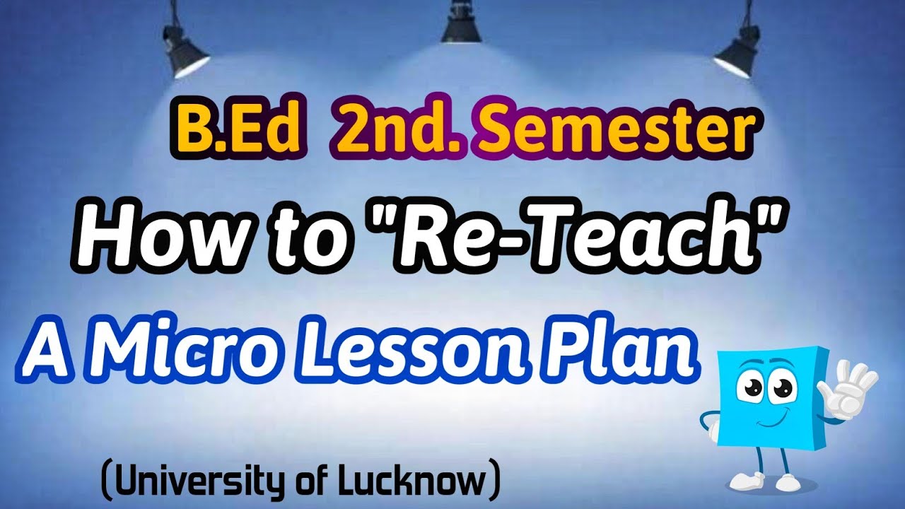 How to ReTeach a Micro Lesson Plan | How to Reteach a Lesson Plan | B ...