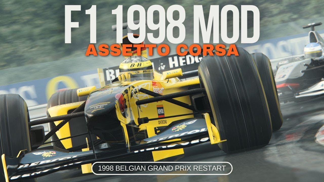 Assetto Corsa F1 1998 Mod - Ralf Schumacher’s Spectacular Lap at Spa ...