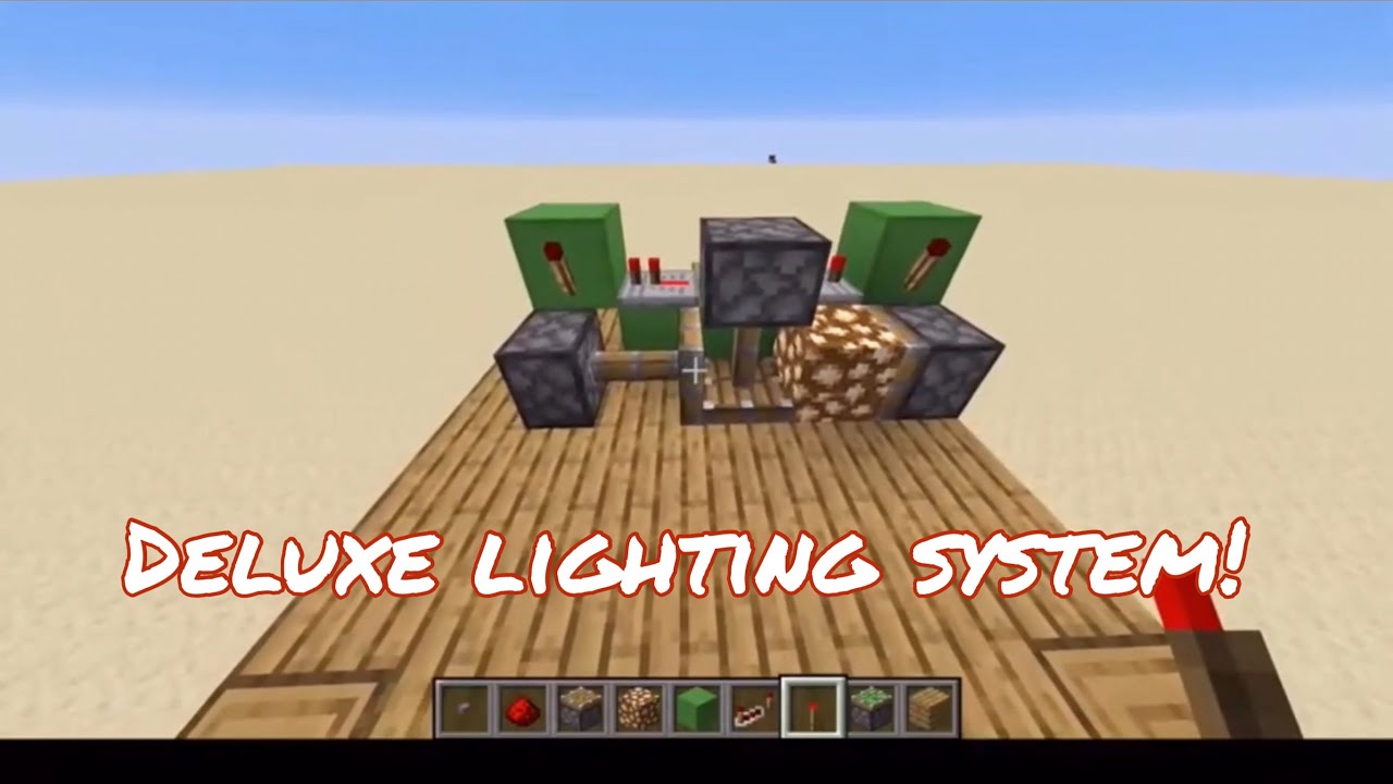 MINECRAFT REDSTONE TUTORIALS: DELUXE LIGHTING SYSTEM FROM MINECRAFT REDSTONE HANDBOOK - YouTube
