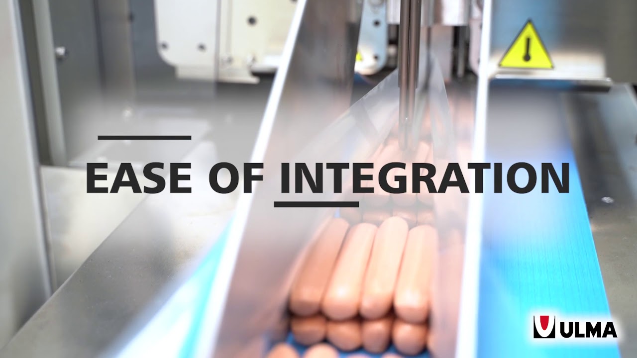 Sausage packaging in flow pack (HFFS) with flexible film - YouTube