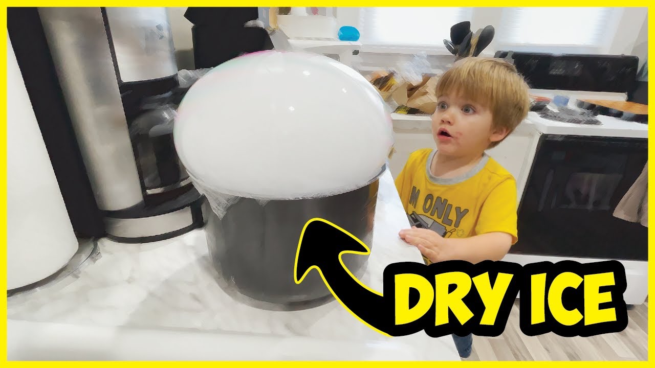The Branyan's Make Dry Ice Smoke Bubbles 🧊 - YouTube