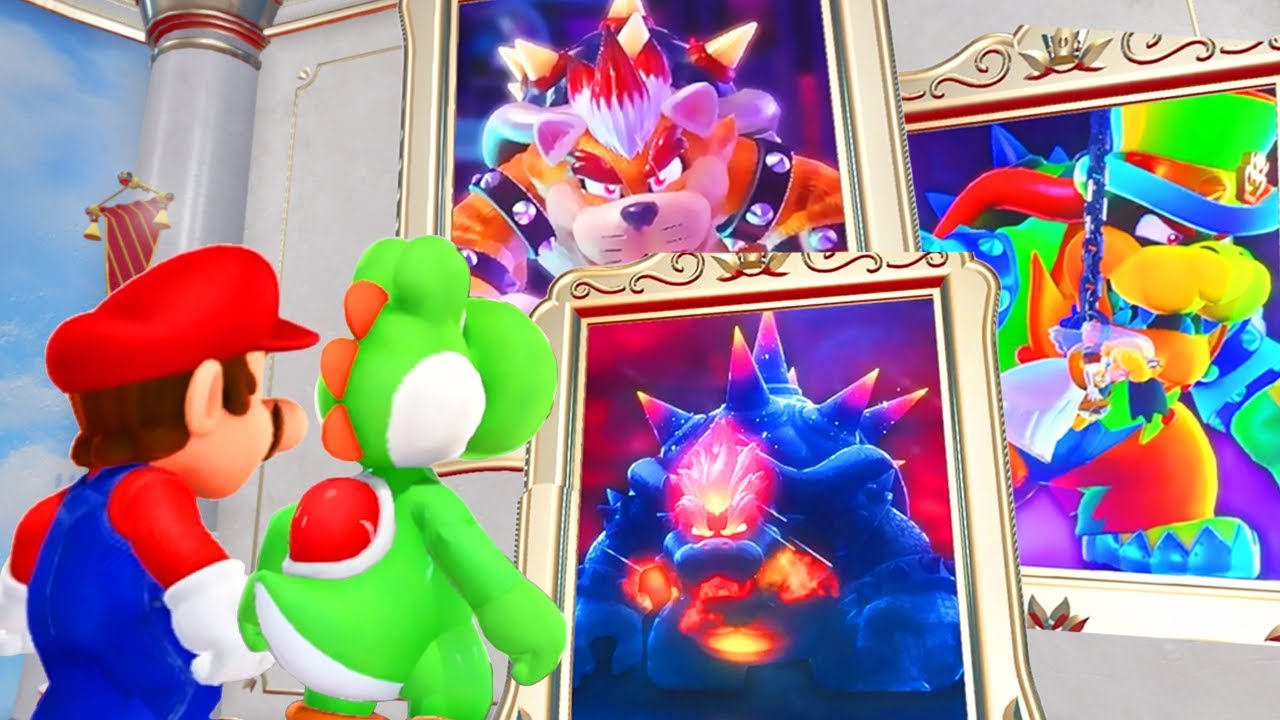 What happens when Mario & Yoshi enter All Bowser Paintings in Super ...