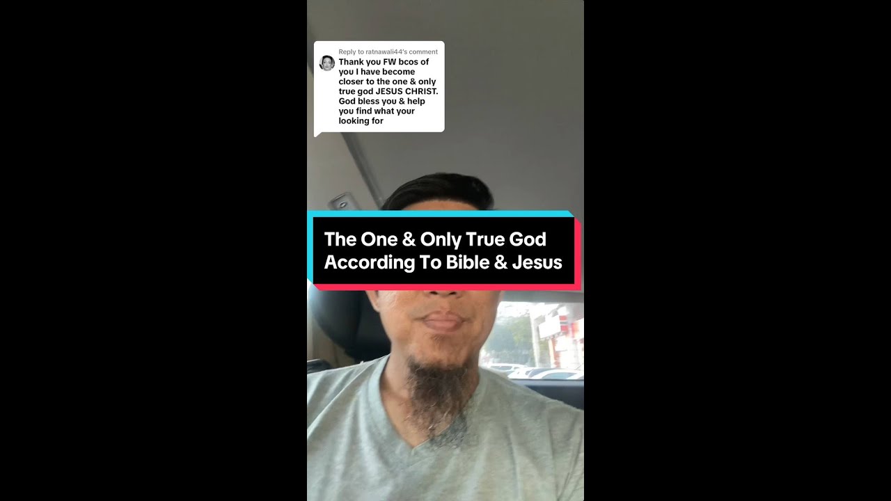 The One & Only True God According To Bible & Jesus is… - YouTube
