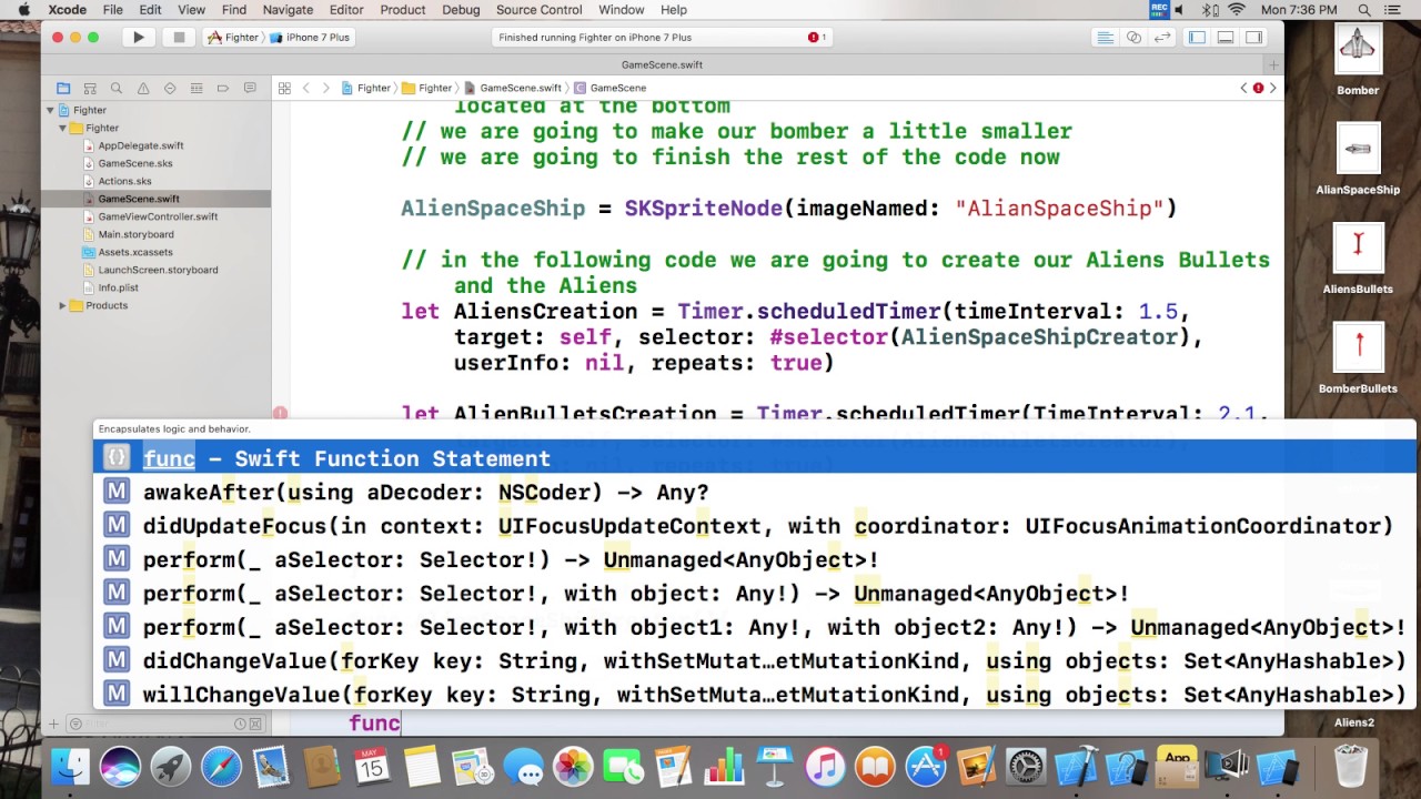 SpriteKit Game Video Part 3 (Xcode 8) - YouTube