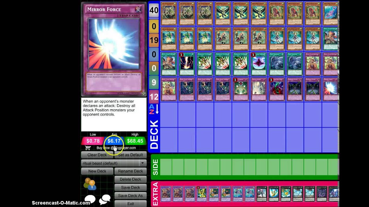 Yu gi oh ritual beast deck profile February 2016 - YouTube