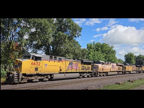 9/6/2024 UP 6632, UP 7736, UP 6259, UP 6533, UP 7073 @TrainswithAndy - YouTube