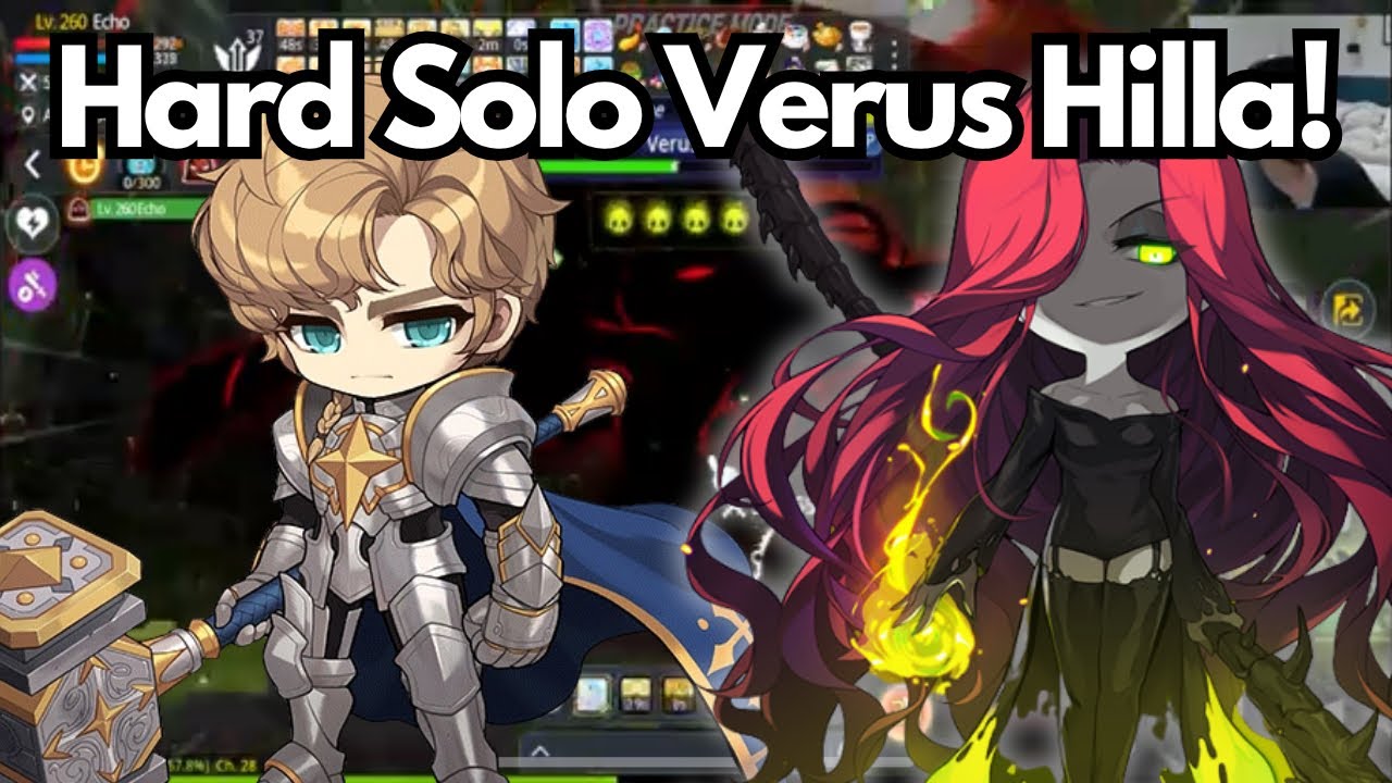 Maplestory M - FIRST LOOK at Solo Hard Verus Hilla (Practice Mode ...