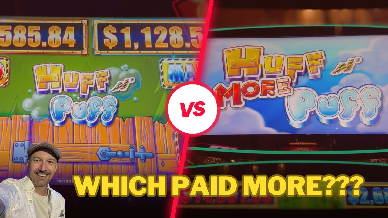 Which HUFF N' PUFF SLOT MACHINE is BETTER? Let's find out! - YouTube