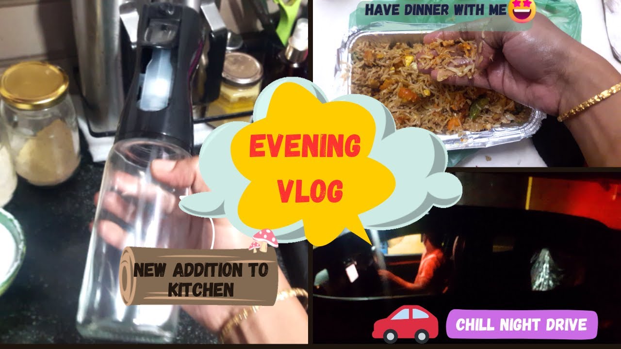 Evening vlog | Kitchen counter top organization | New oil dispenser ...