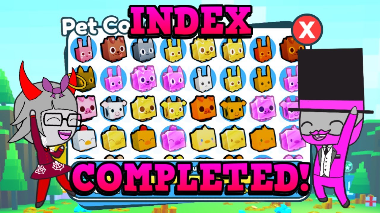 COMPLETED INDEX WITH CEDRINAR IN PET SIMULATOR X! - YouTube