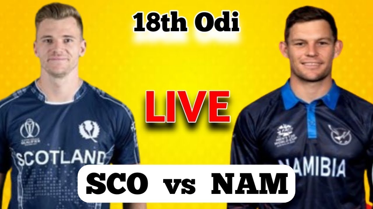 Namibia vs Scotland, NAM vs SCO 18th Match, CWC League-II 2023-27. Live ...