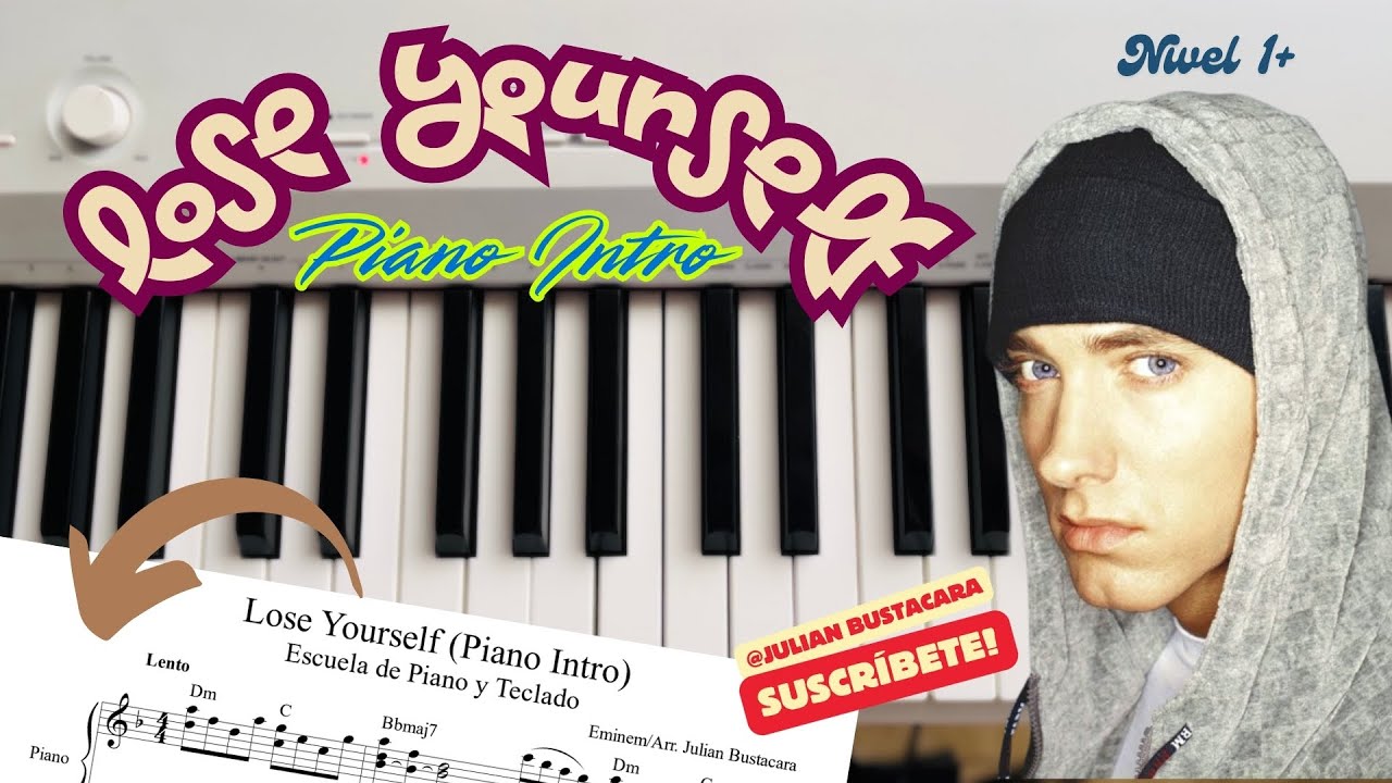 Lose Yourself Piano Intro Tutorial + Partitura - Julian Bustacara - YouTube