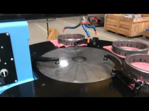 Lapmaster 24 open face,lapping machine - YouTube
