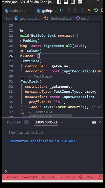 Getting User Input on Every Keystroke | Flutter Shorts #shorts - YouTube