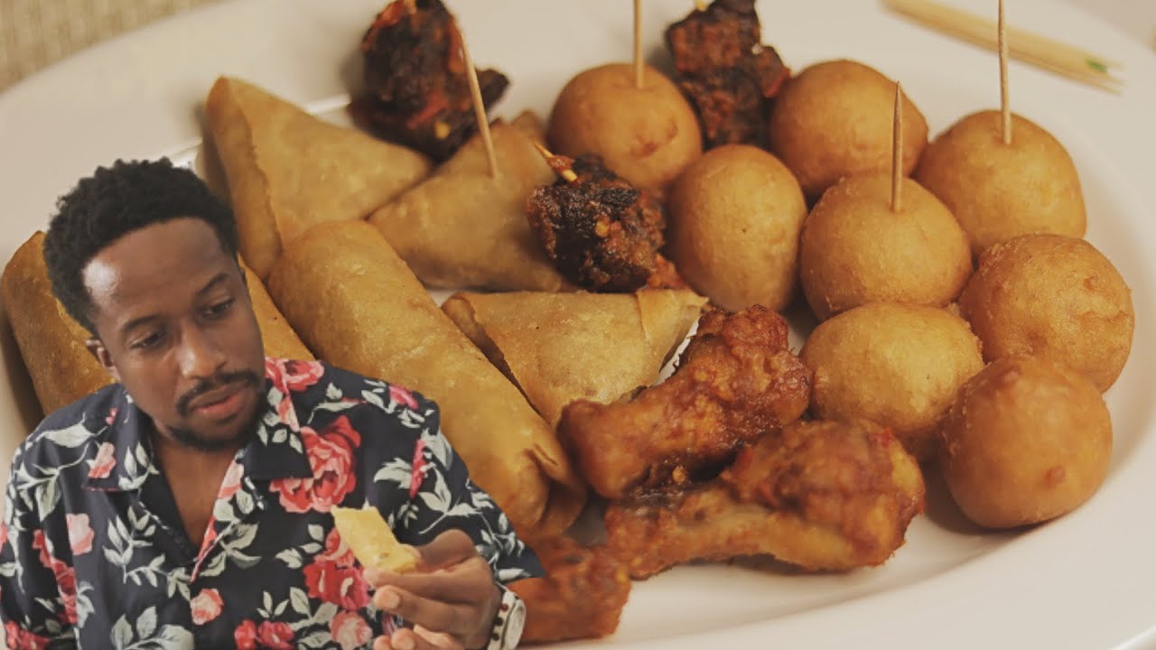 Nigerian 'Small Chops' are THE BEST Finger Foods! - YouTube