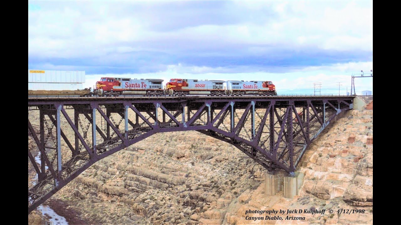 TRAINS, on BIG BRIDGES & TRESTLES. Many locations and railroads ...