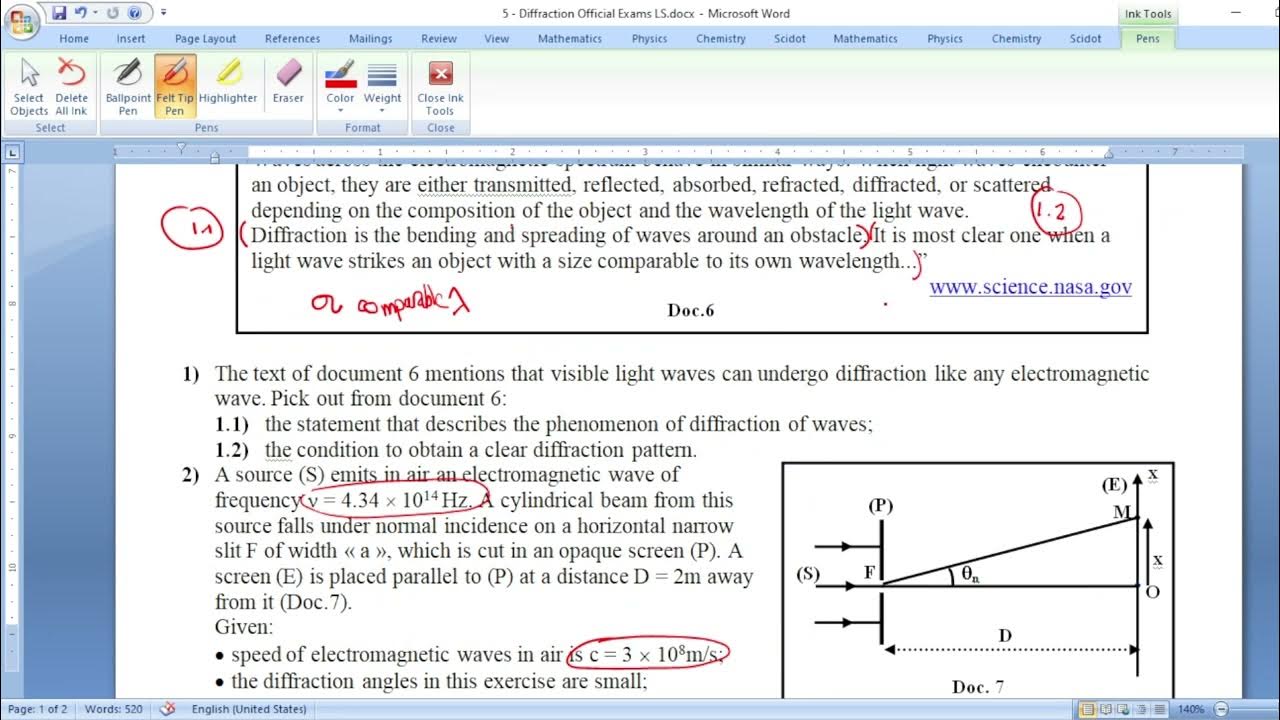 Exercise Solution - Diffraction of Light - YouTube
