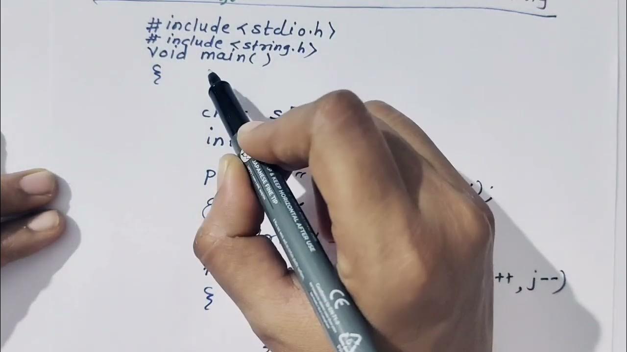 C10: Learn C Program for checking given string is Palindrome or not ...
