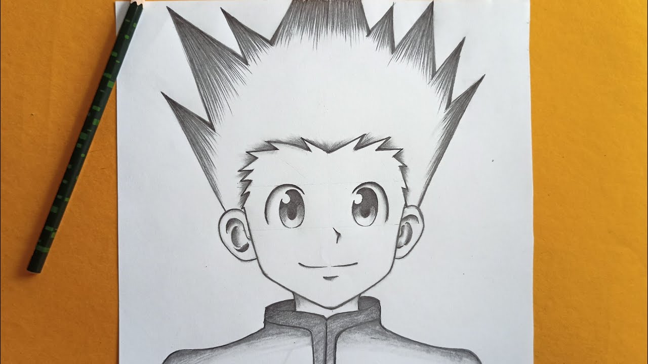Easy drawing || How to draw Gon Freecss - Hunter x Hunter || Draw Gon ...