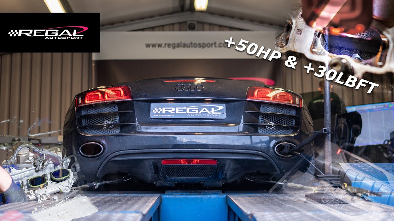 Audi R8 V10 Decoke/Carbon Clean +50HP & 30lbfts - YouTube