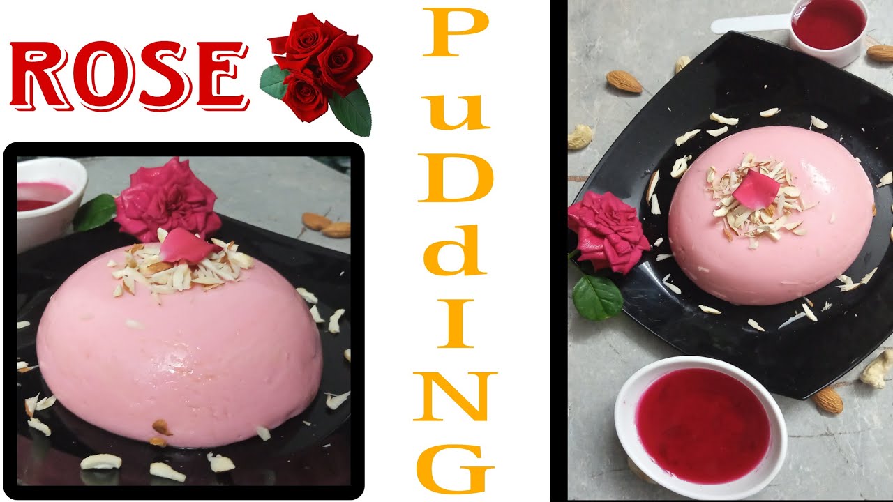 How to make rose pudding !! Easy rose pudding 🌹 recipe at home . - YouTube