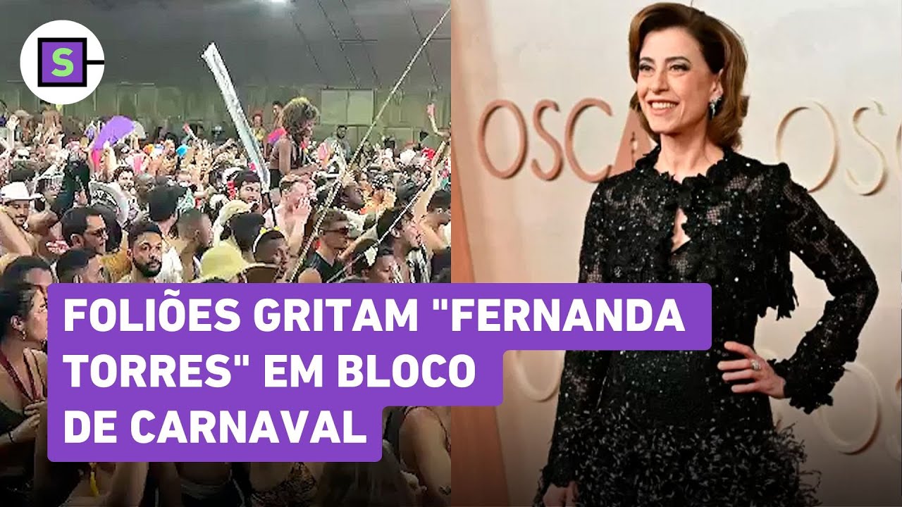 Fernanda Torres no Oscar: Foliões gritam o nome da atriz em bloquinho ...