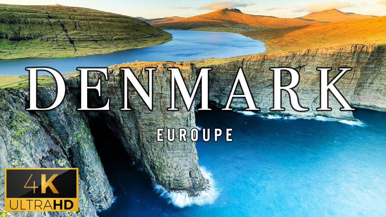 FLYING OVER DENMARK (4K UHD) - Wonderful Natural Landscape With Calming ...