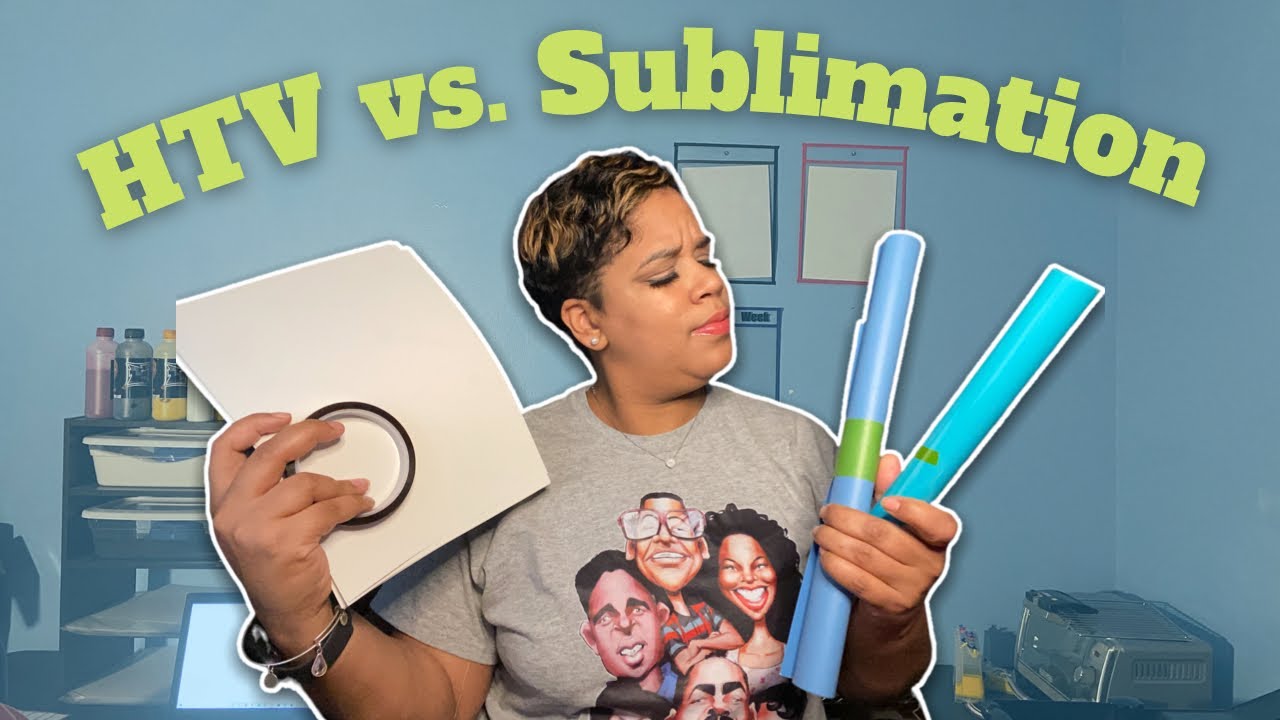 Heat Transfer Vinyl vs. Sublimation | Tshirt Printing 101 - YouTube