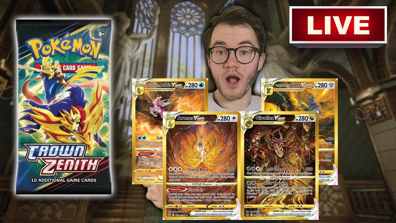 MEGA POKEMON CROWN ZENITH Midweek Special Live Break! Opening! - YouTube