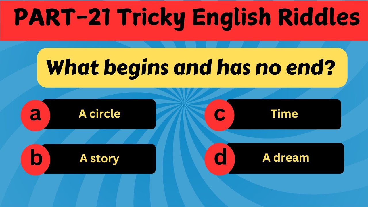 Tricky English Riddles | Test Your Wits with Fun & Challenging Puzzles ...