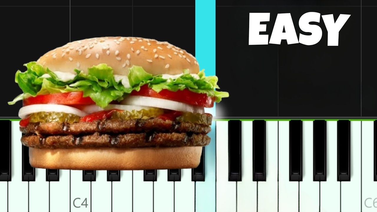 Whopper Whopper Whopper - Easy piano tutorial - YouTube