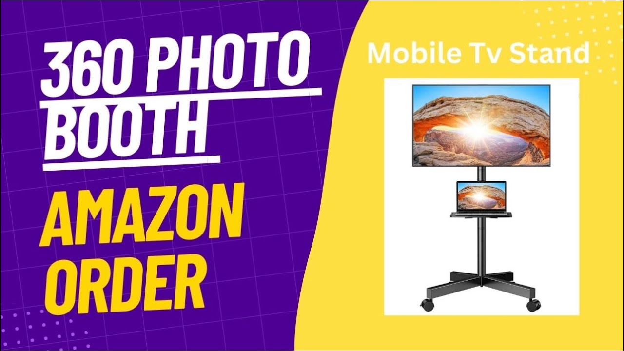 360 Photo Booth mobile tv stand - YouTube
