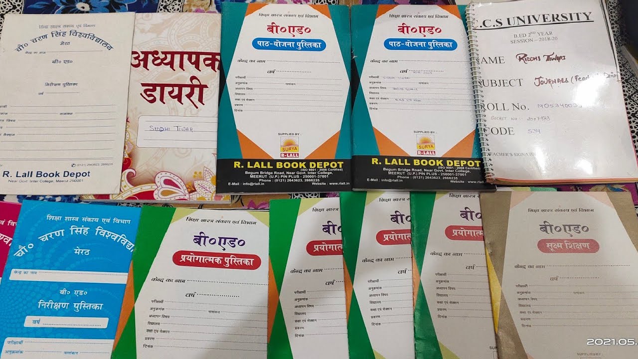 B.Ed 2year Project Files Detail with sample / Demo देख लीजिये मैंने ...
