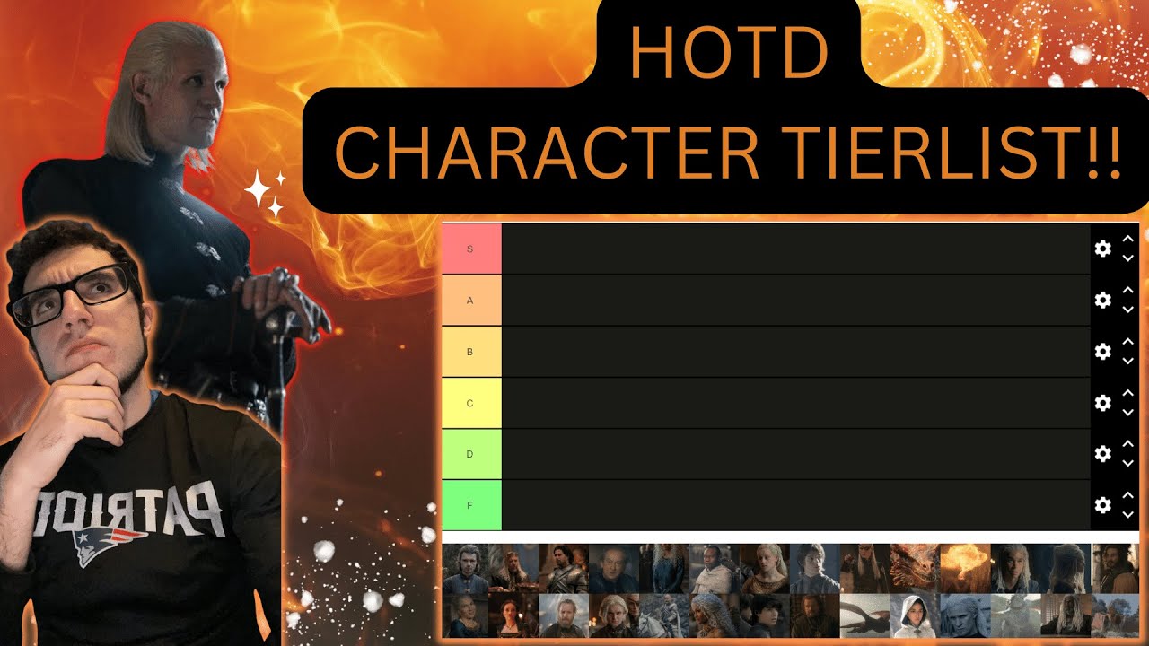 HOTD CHARACTER TIERLIST!! ASOIAF / House of the Dragon Discussion - YouTube