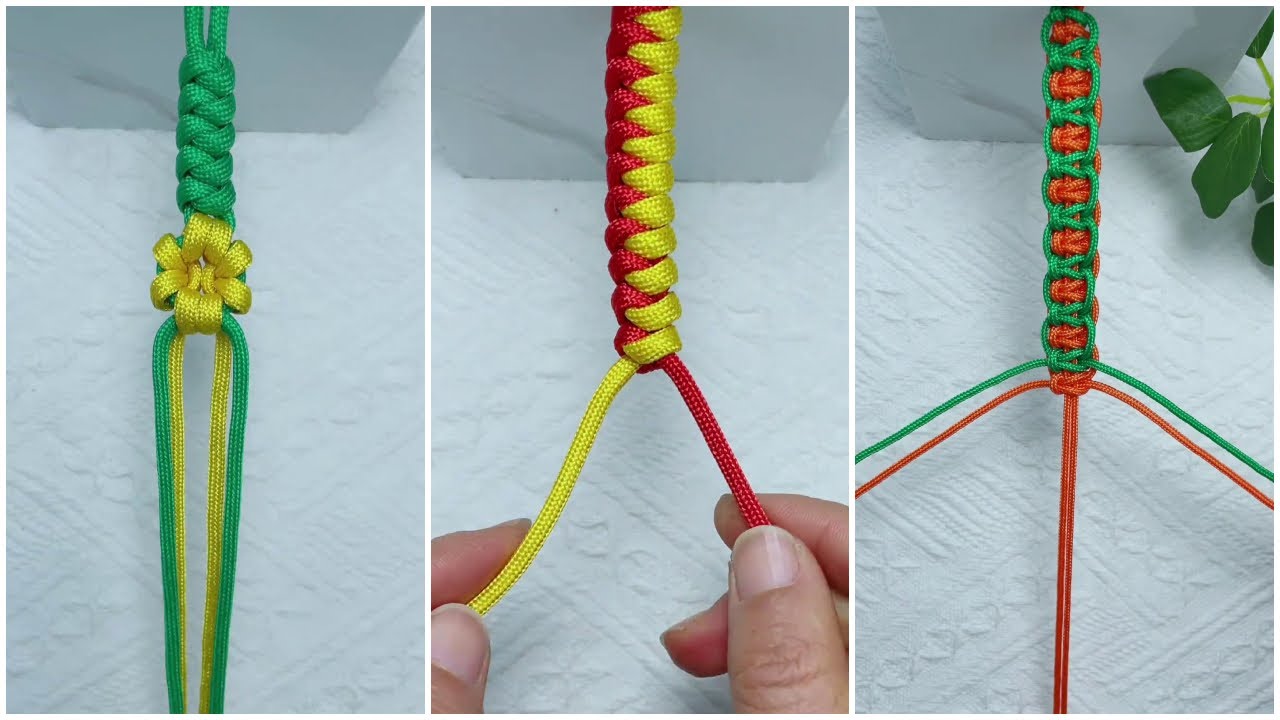 Creative Nylon Thread Crafts Bracelets, Flowers, and More - YouTube