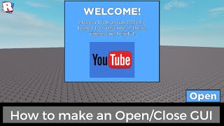 Roblox Studio | How to make an Open/Close GUI | Doovi