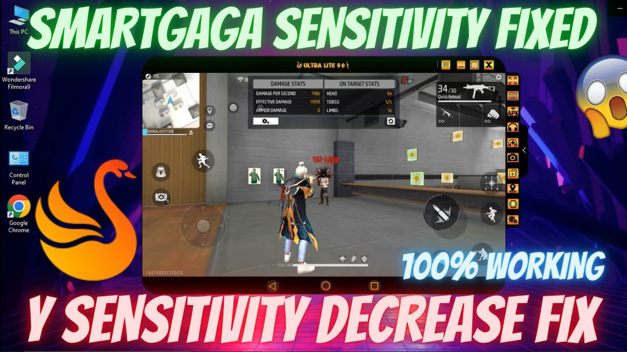 Smratgaga OB37 Mouse Stuck x y Problem fix in free fire - YouTube
