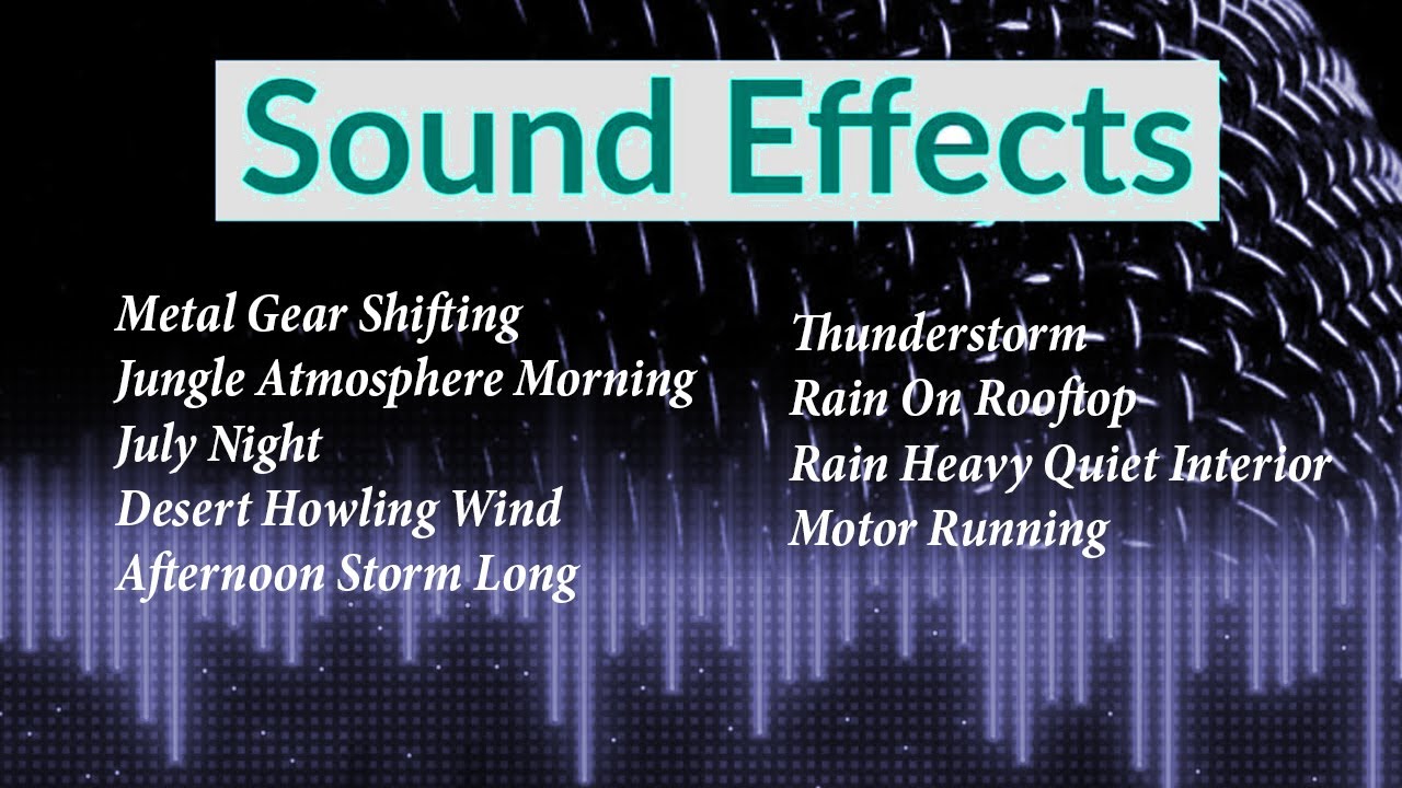 Sound Effects - YouTube