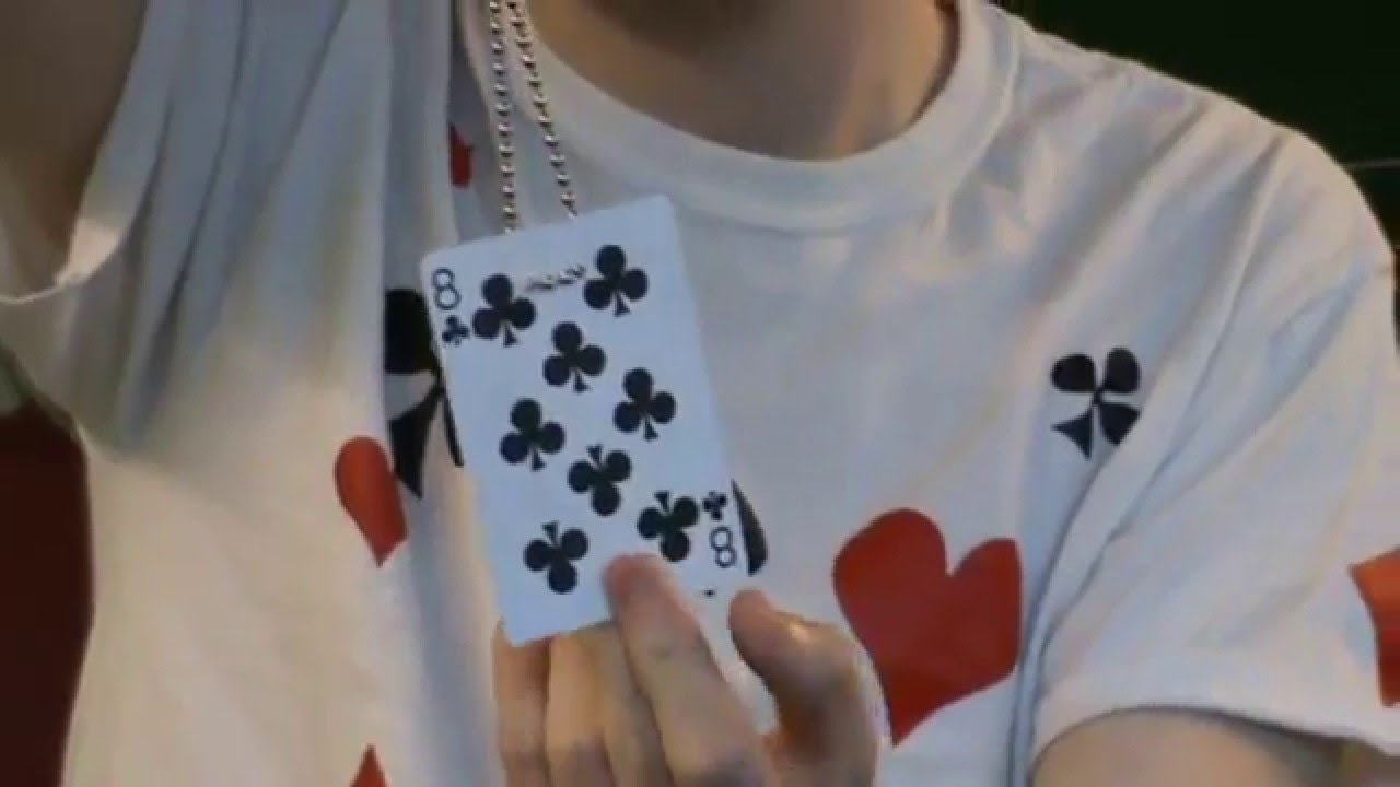 PLAYING CARD THROUGH METAL DOG TAG CHAIN - YouTube