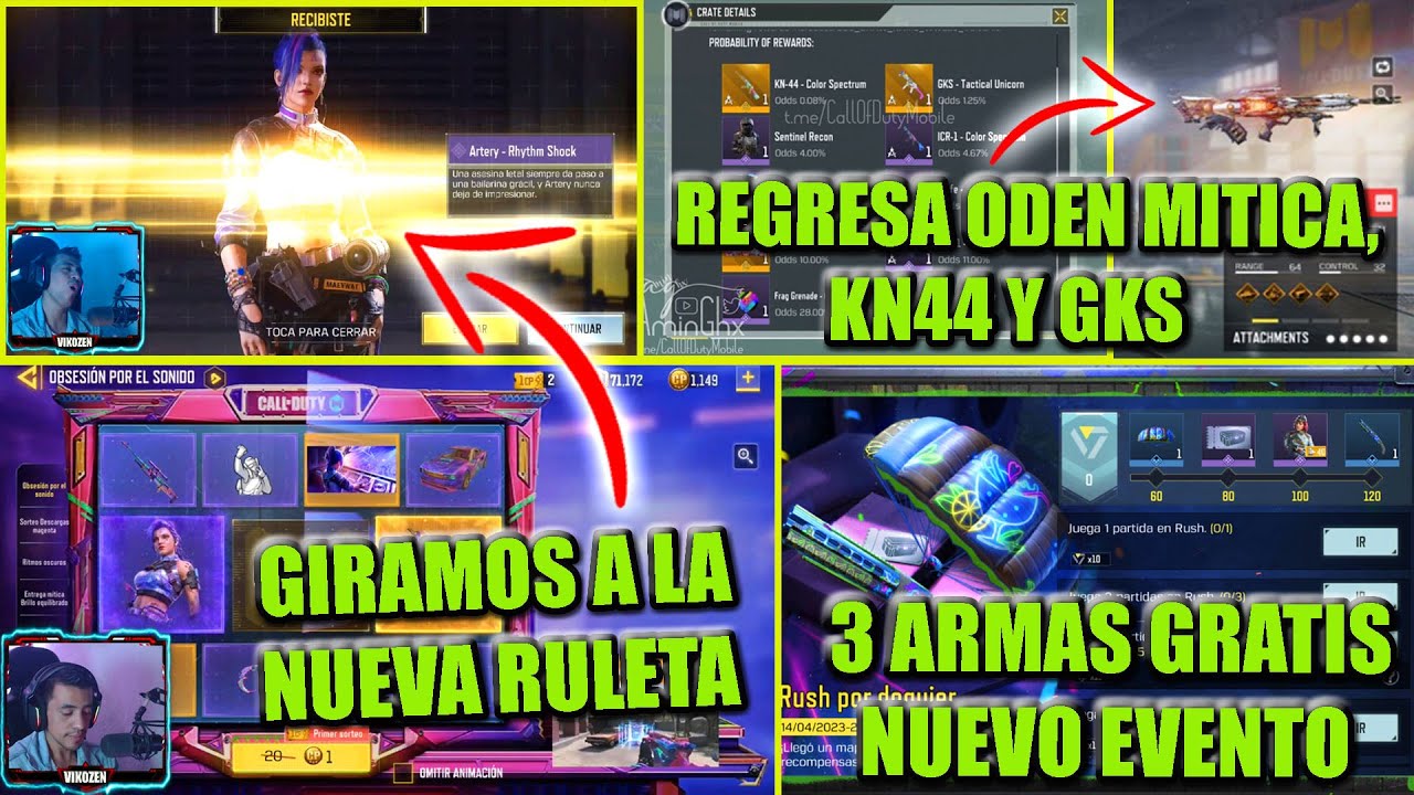 CONSIGUE 3 ARMAS GRATIS - EVENTO RUSH POR DOQUIER - NUEVA RULETA ...