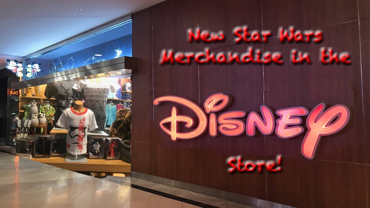 New Star Wars Merchandise in the Disney Store! - YouTube